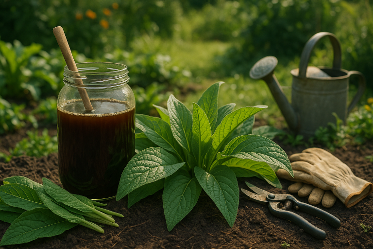 How to Make Comfrey Fertilizer or Liquid Tea