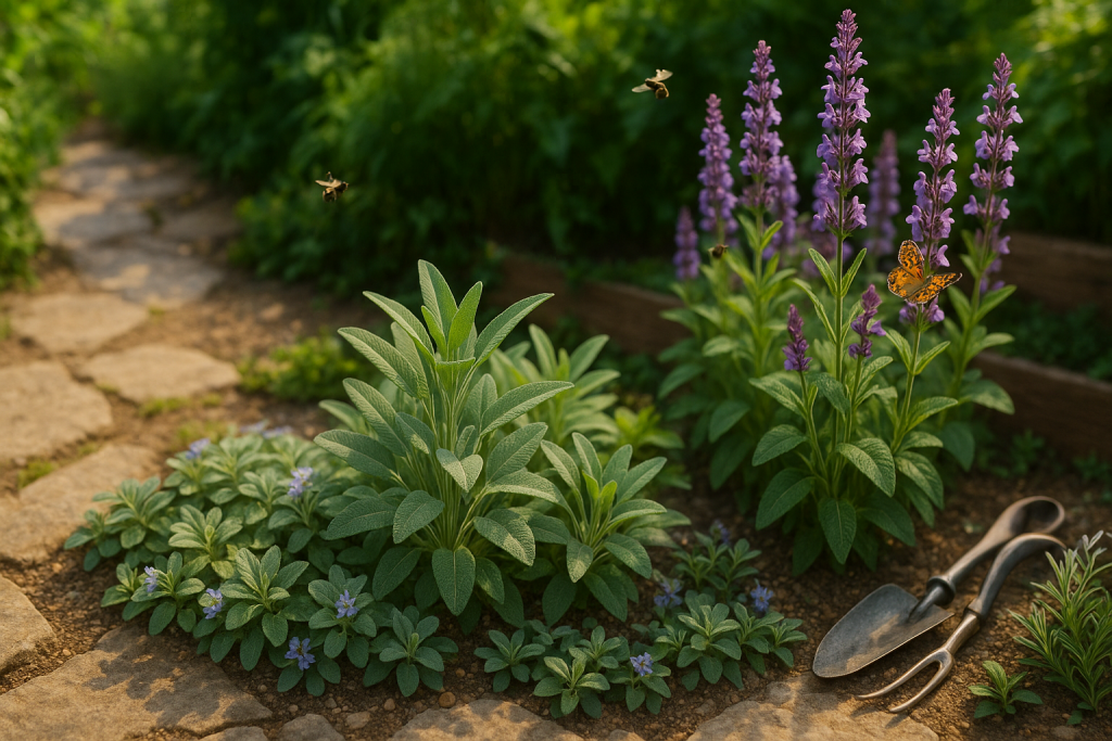 Creeping vs Upright Sage Varieties