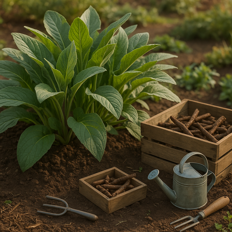 Growing Comfrey from Roots or Crowns