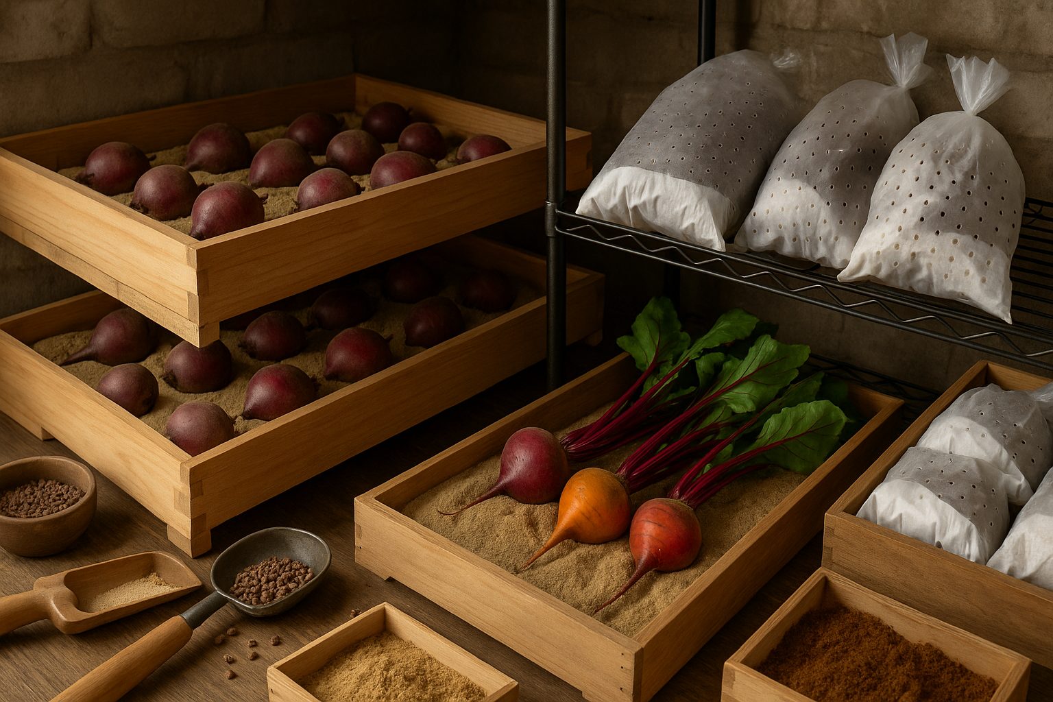 Storing Beets in a Root Cellar