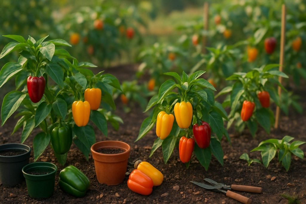 How to Space Bell Peppers in Beds and Rows